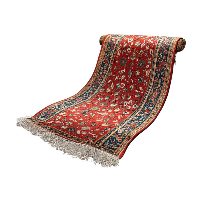 Transparent or PNG Image of a Red Oriental Rug Stock Illustration ...