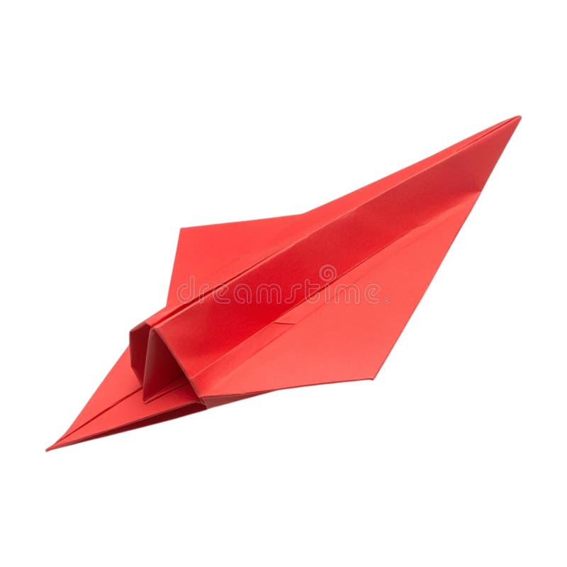 Transparent or PNG Image of Red Paper Airplane Stock Illustration ...
