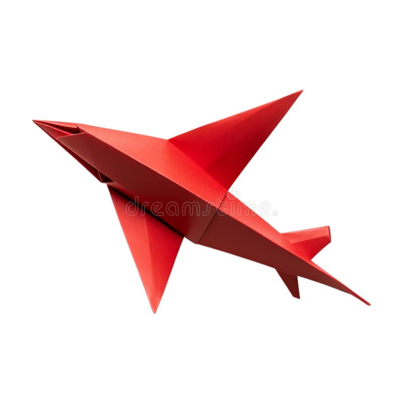 Transparent or PNG Image of Red Paper Airplane Stock Illustration ...
