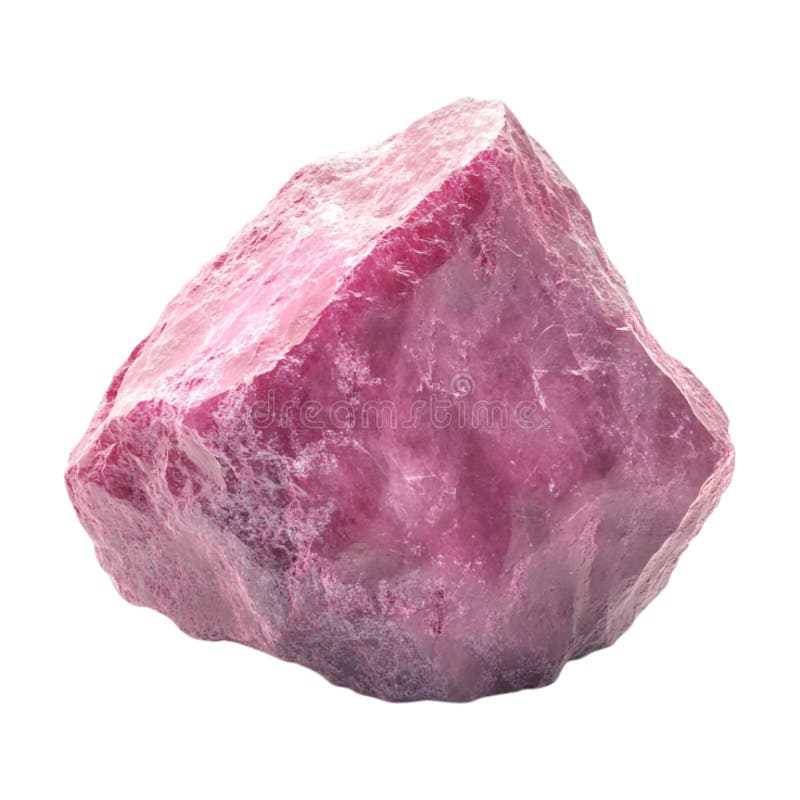 Transparent or PNG Image of a Rough Ruby Crystal Stock Illustration ...