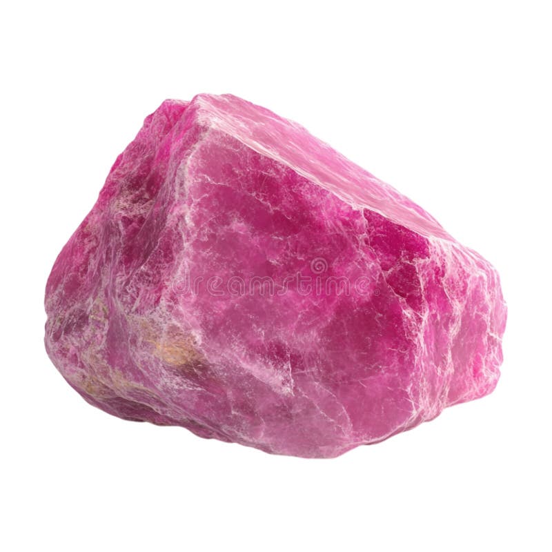 Transparent or PNG Image of a Rough Ruby Crystal Stock Illustration ...