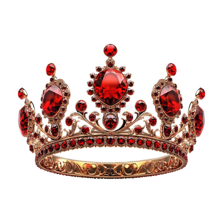 Transparent or PNG Image of a Ruby Crown Stock Illustration ...