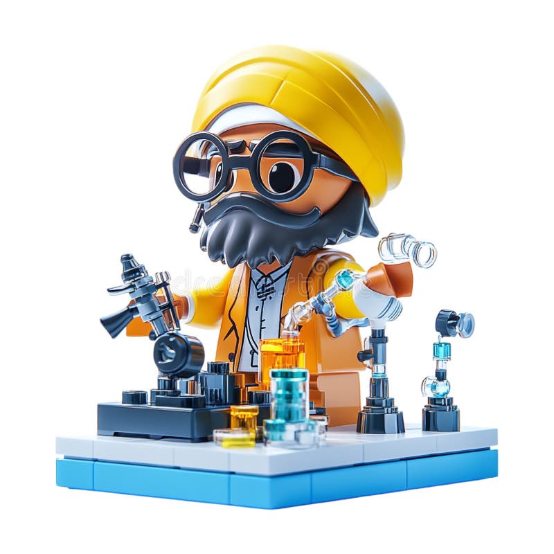 Transparent or PNG Image of Scientist in Lab Stock Illustration ...