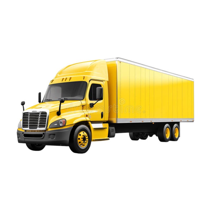 Transparent or PNG Image of Semi Truck Stock Illustration ...