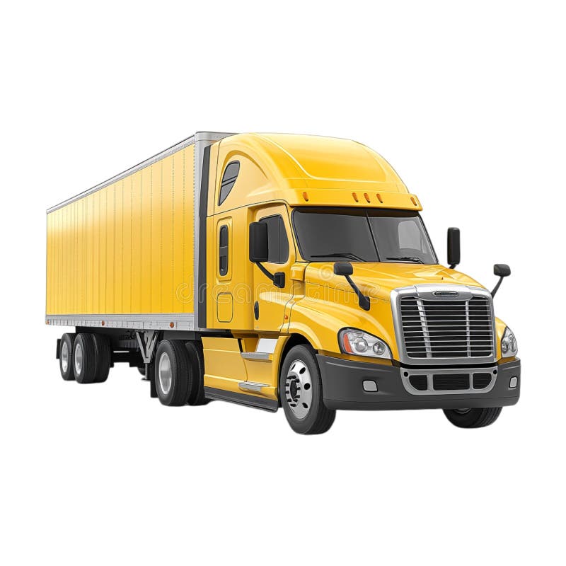 Transparent or PNG Image of Semi Truck Stock Illustration ...