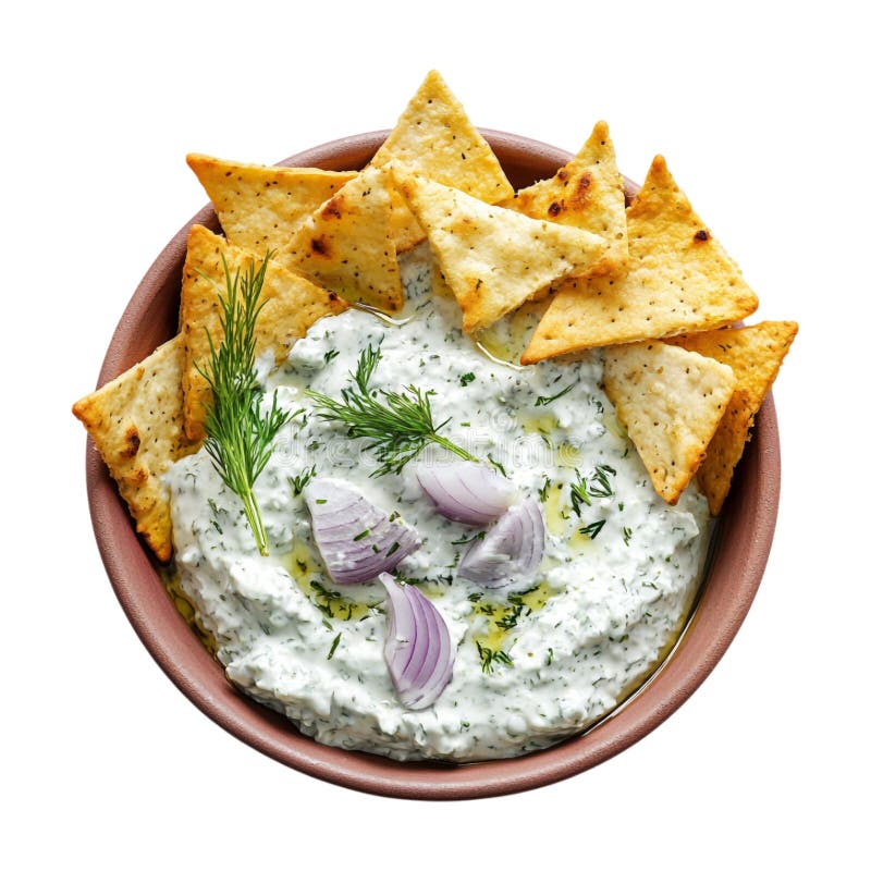Transparent or PNG Image of Spinach Dip with Pita Chips Stock ...