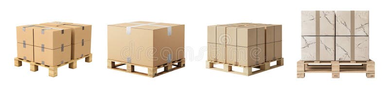 Transparent or PNG Image of Stack of Delivery Boxes Pack Stock ...