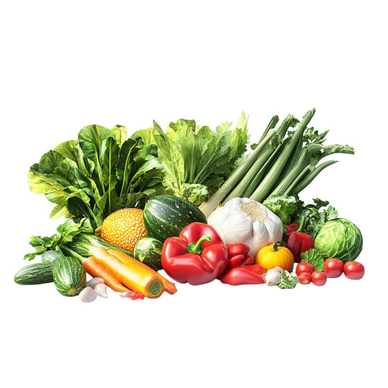 Transparent or PNG Image of Stack of Mix Vegetables Stock Photo - Image ...