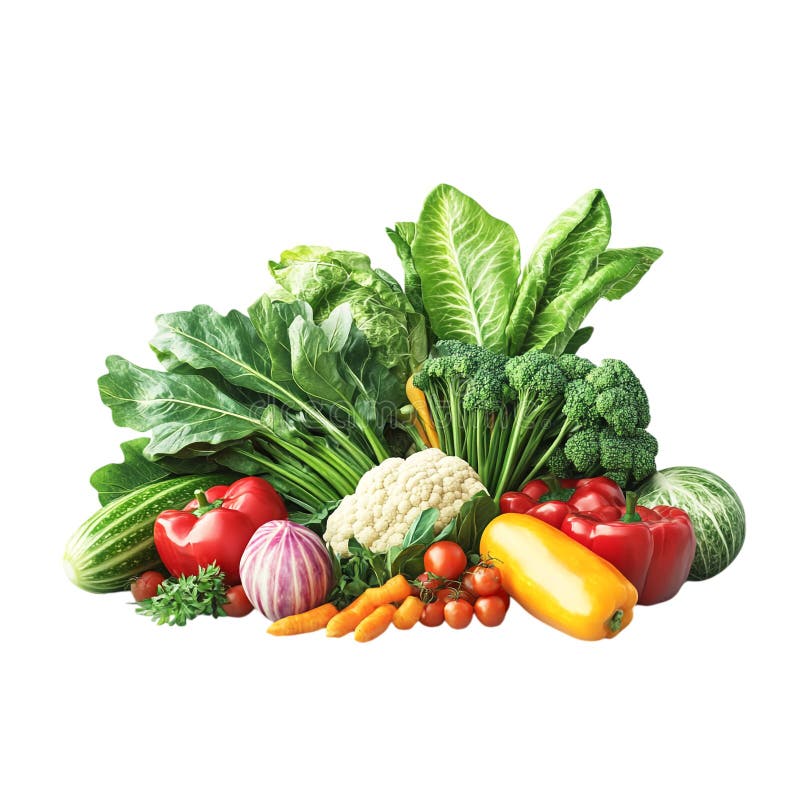Transparent or PNG Image of Stack of Mix Vegetables Stock Photo - Image ...