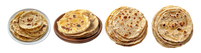 Transparent or PNG Image of Stack of Roti Pack Stock Illustration ...