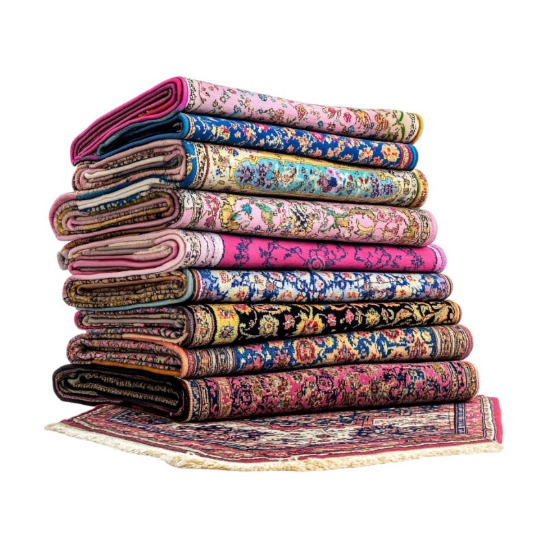 Transparent or PNG Image of Stacked Rugs Stock Illustration ...