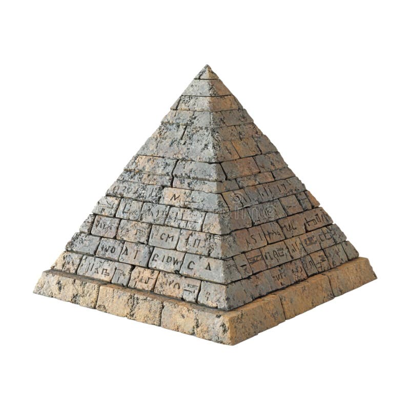 Transparent or PNG Image of Stone Pyramid Stock Illustration ...