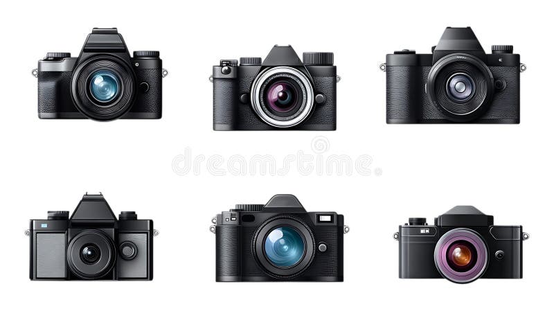 Transparent or PNG Image of Stylized Camera Illustrations Stock ...
