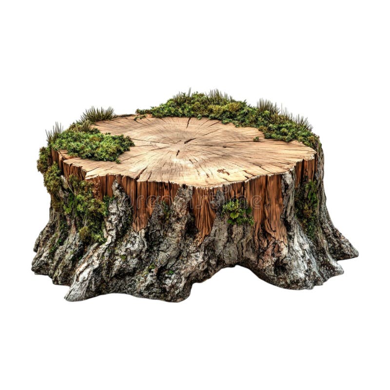 Transparent or PNG Image of Tree Stump Stock Photo - Image of textile ...