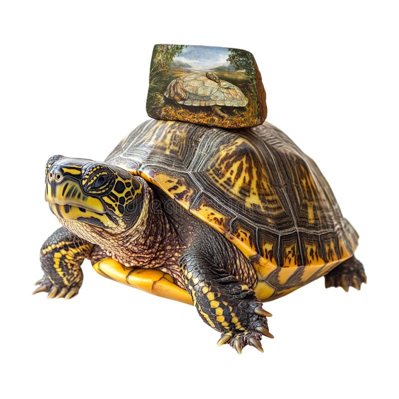 Transparent or PNG Image of a Turtle with a Baby Turtle on Its Shell ...