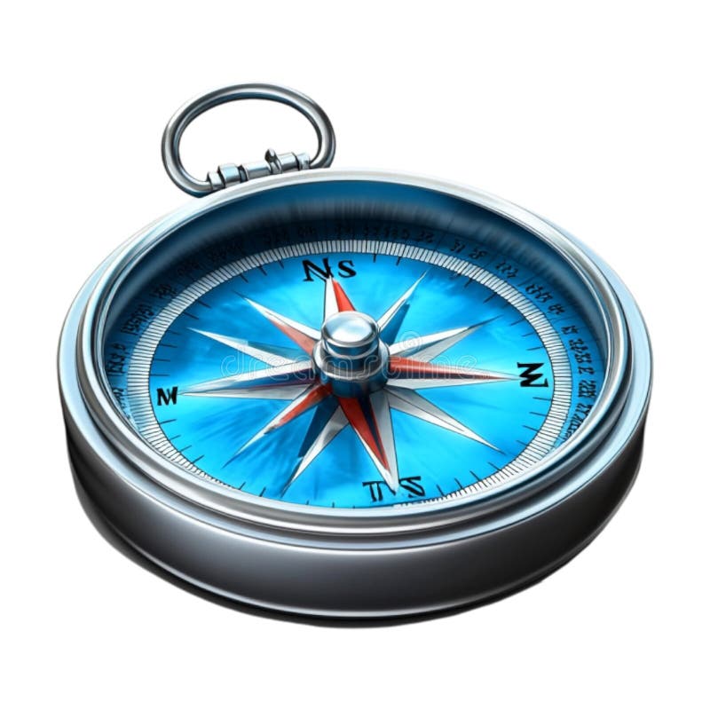 Transparent or PNG Image of a Vintage Compass Stock Illustration ...
