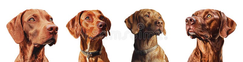 Transparent or PNG Image of Vizsla Dog Breed Pack Stock Illustration ...