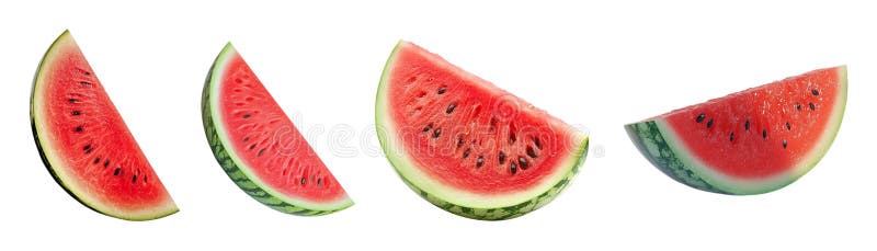 Transparent or PNG Image of Watermelon Slice Pack Stock Illustration ...