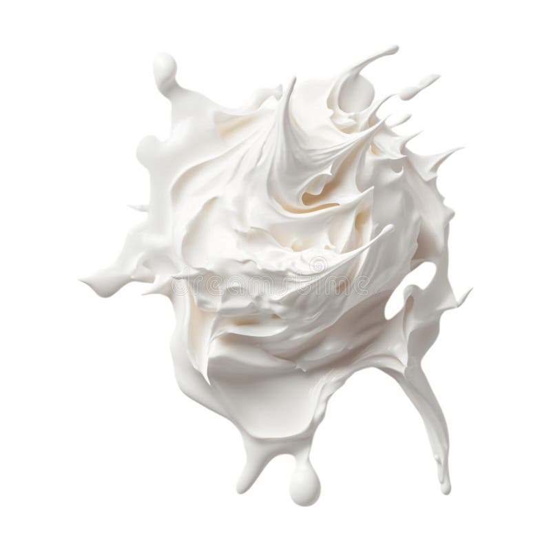 Transparent or PNG Image of White Cream Paste Stock Illustration ...