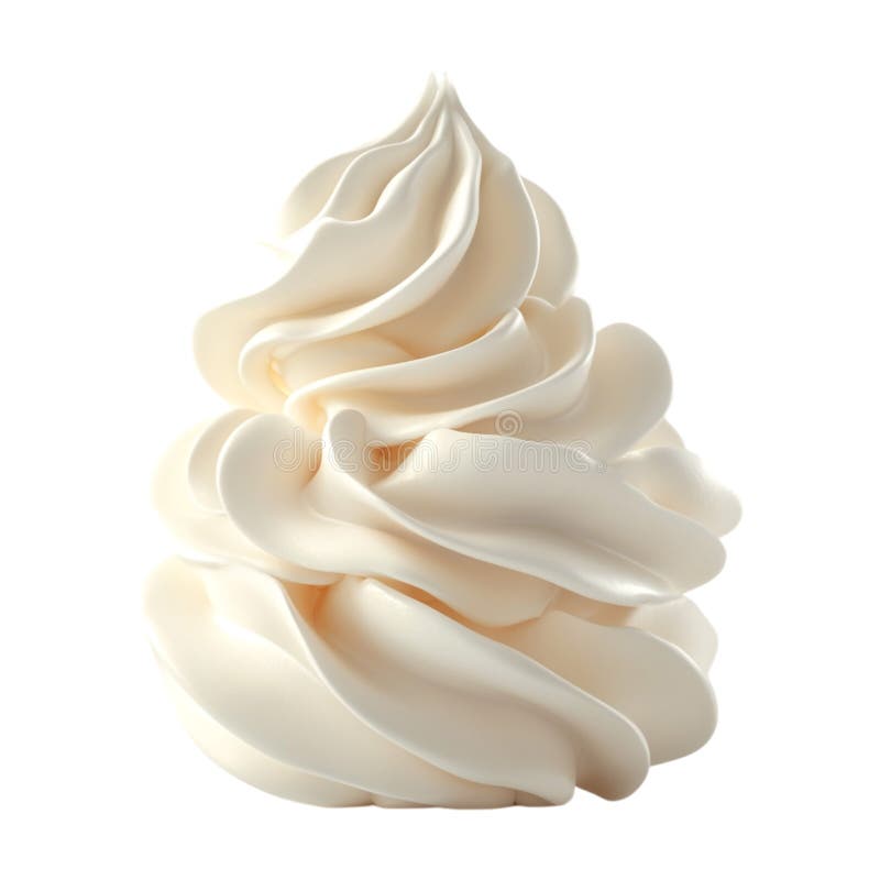 Transparent or PNG Image of White Cream Paste Stock Illustration ...