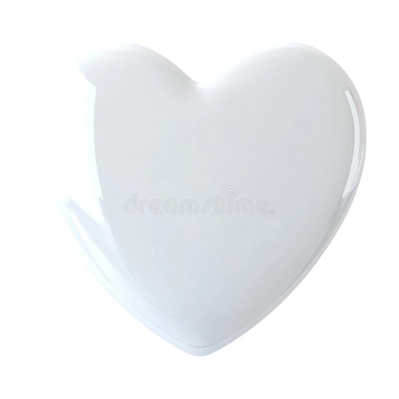 Transparent or PNG Image of White Heart Shape Stock Illustration ...