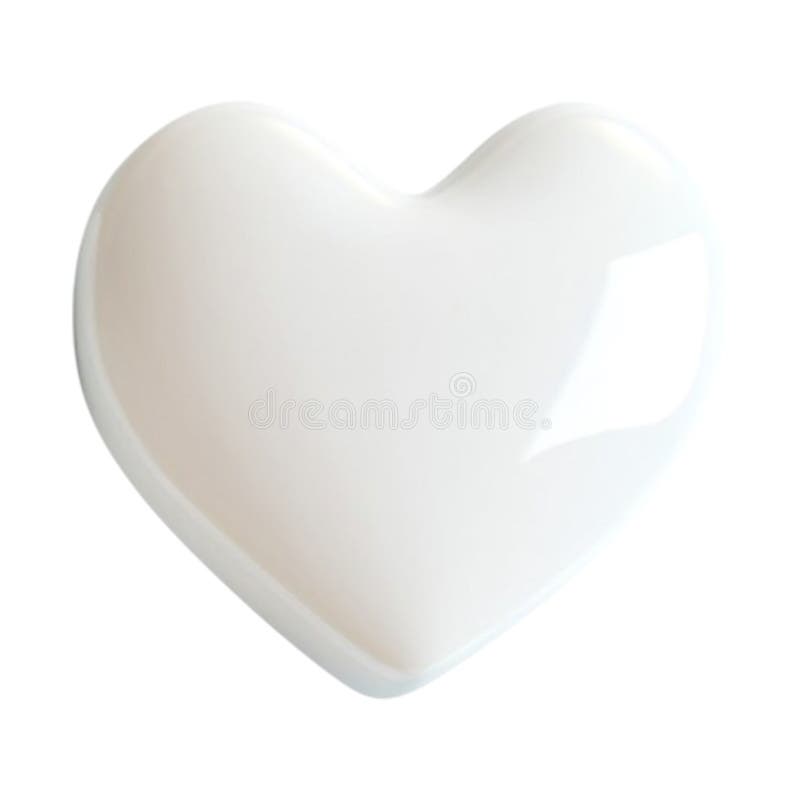 Transparent or PNG Image of White Heart Shape Stock Illustration ...