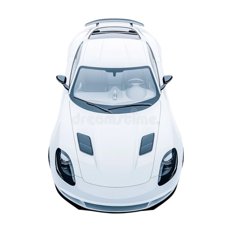 Transparent or PNG Image of White Premium Car Stock Illustration ...