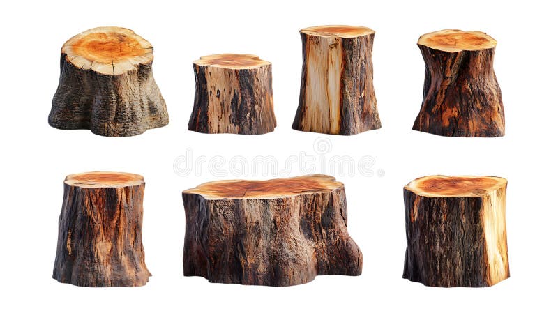 Transparent or PNG Image of Wood Stump Stock Illustration ...