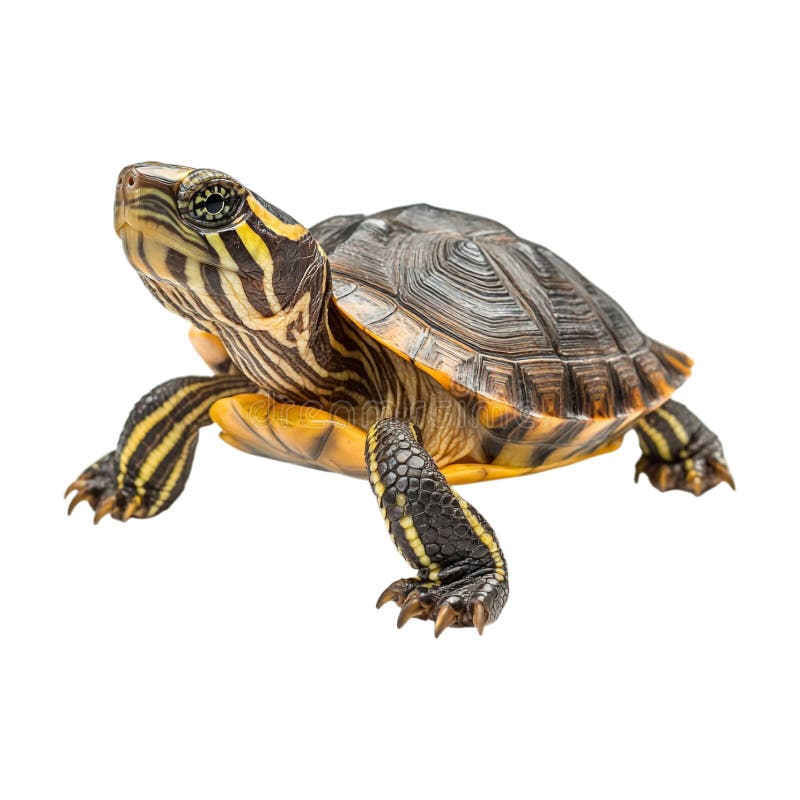 Transparent or PNG Image of a Yellow-bellied Slider Turtle Stock ...