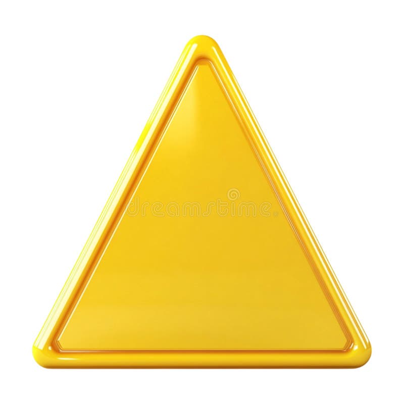 Transparent or PNG Image of Yellow Triangular Shape Stock Illustration ...