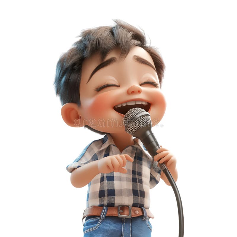 Boy Cartoon Microphone Stock Illustrations – 2,415 Boy Cartoon ...