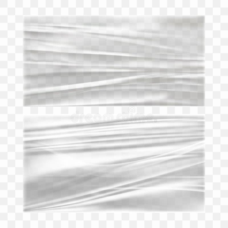 Transparent Polyethylene Plastic Warp Stock Illustration - Illustration ...