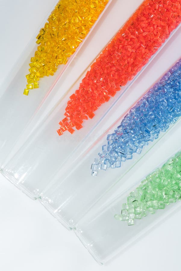 Transparent Polymer Resins in Test Tubes Stock Image - Image of ...