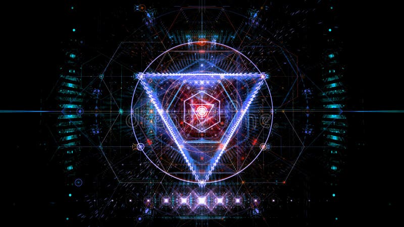 Transparent Prism Shield Science Technology. Stock Illustration ...