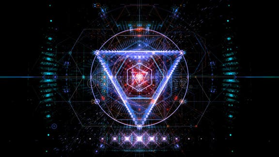 Transparent Prism Shield Science Technology. Stock Illustration ...