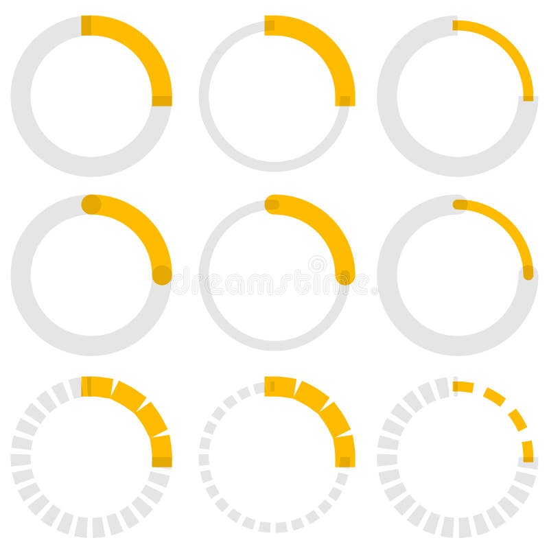 Transparent Progress Indicators. Preloaders, Phase, Step Indicat Stock ...