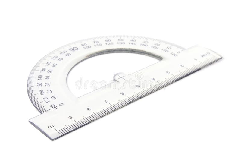 Transparent protractor stock image. Image of sketching - 6107839