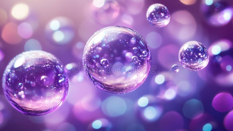 Transparent Purple Bubble Background Stock Image - Image of round ...