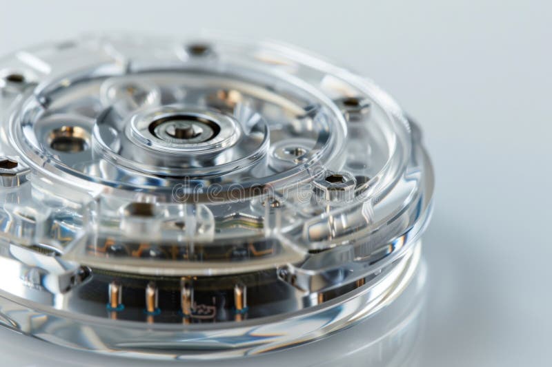 Transparent Push-Button Inner Mechanisms Revealed Stock Illustration ...