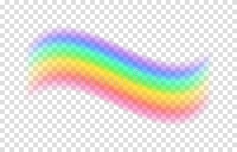 Transparent Rainbow. Vector Illustration Stock Vector - Illustration of ...