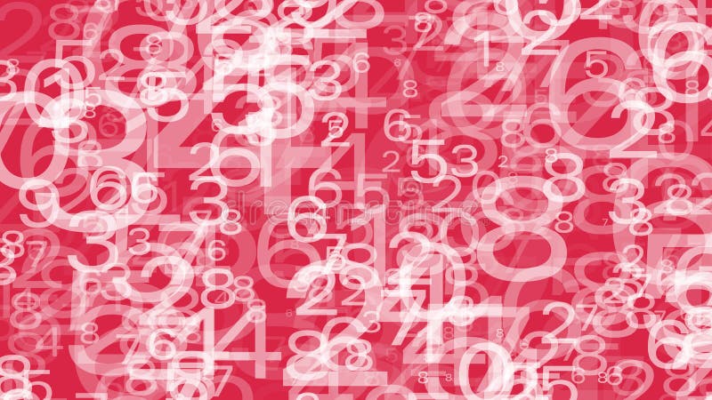 Transparent Random Numbers Chaos, Big Data Digits Stock Vector ...