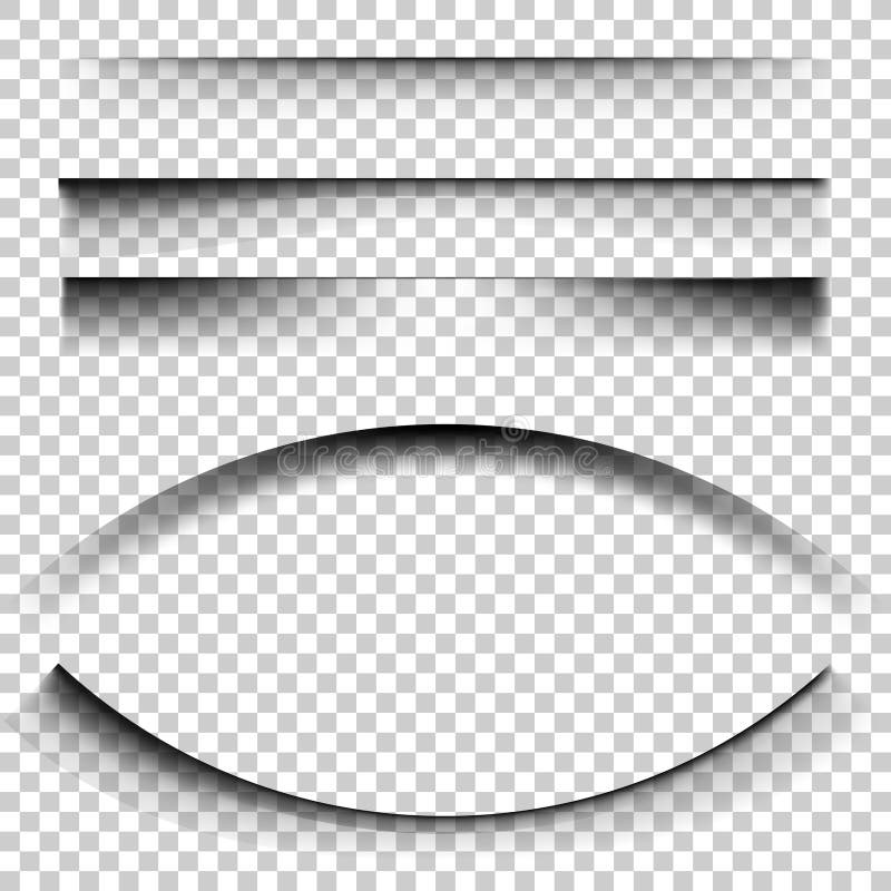 Transparent Realistic Paper Shadow Effects on a Checkered Background ...