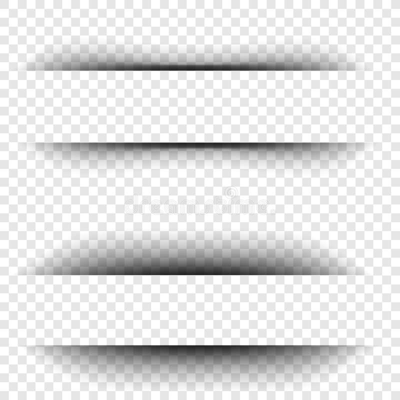 Transparent Realistic Paper Shadow Effects on a Checkered Background ...