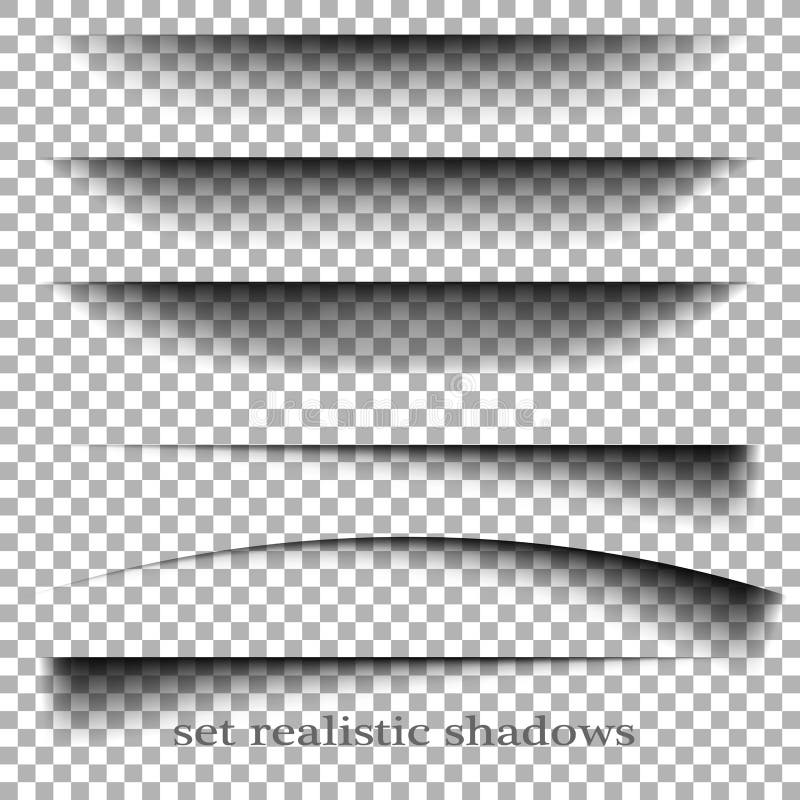 Transparent Realistic Paper Shadow Effects on a Checkered Background ...