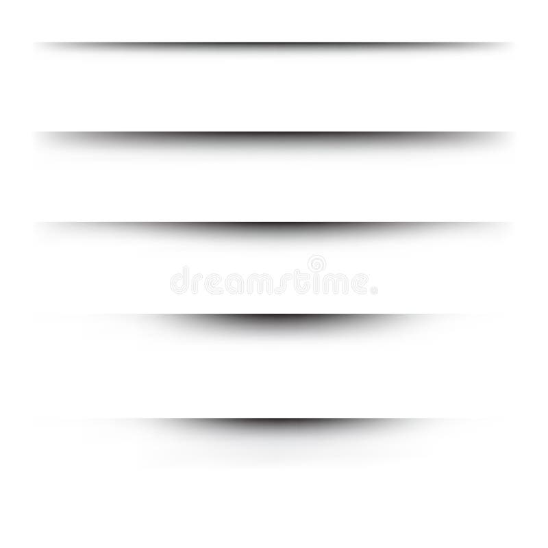 Transparent Realistic Paper Shadow Effects on a Checkered Background ...