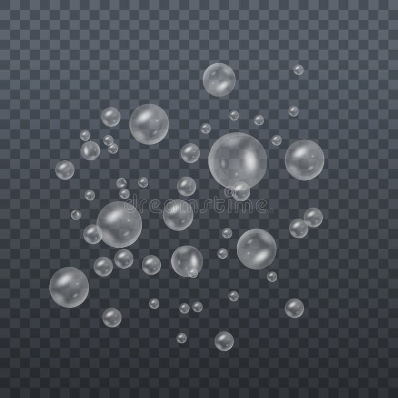 Transparent Realistic Soap Bubbles. Set of Realistic Colorful Soap ...