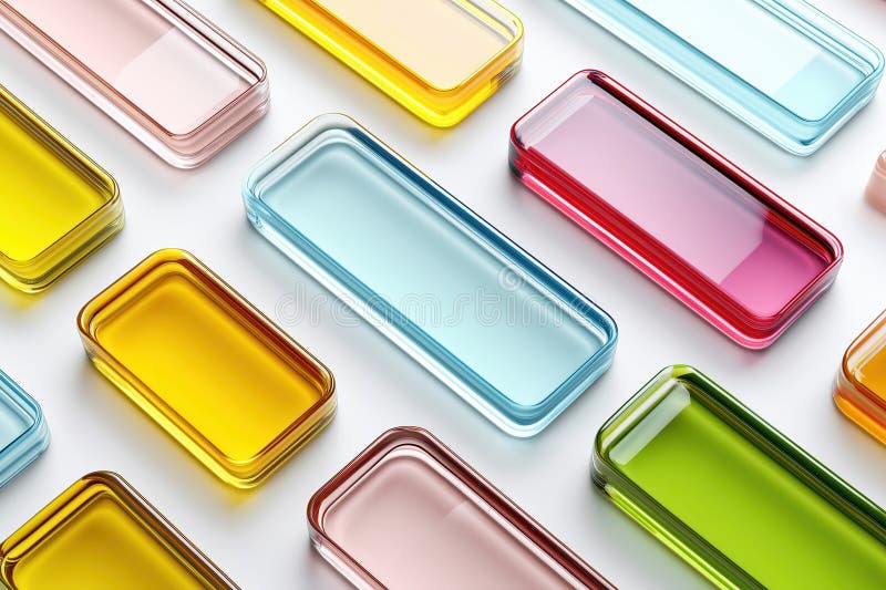 Transparent Rectangular Containers. Modern Product Packaging Concept ...