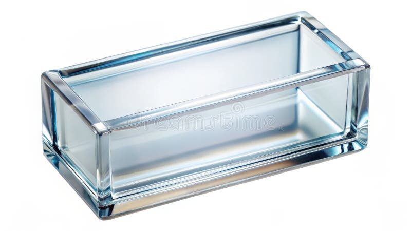 Transparent Rectangular Glass Prism on White Background HighQuality ...