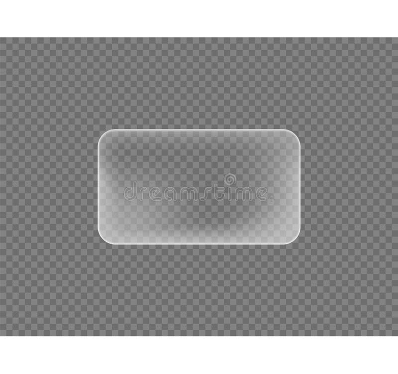 Transparent Rectangular Sticker with Rounded Frayed Edges on an ...