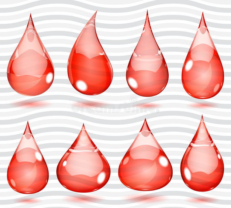 Transparent drops stock vector. Illustration of flowing - 42482767